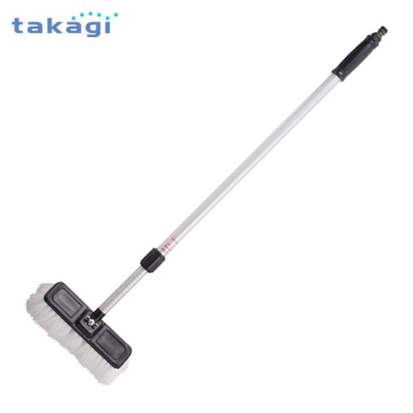 特長●ホースをワンタッチで接続し、ブラシに通水しながら使用できます。用途●清掃用。●1BOXカーなどの洗車用。
