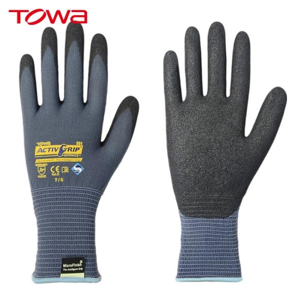 トワロン ニトリルゴム背抜き手袋|特長:特殊スベリ止め(マイクロフィニッシュ)加工を施しており、油をともなう作業でも高いグリップ性能を発揮します。 ニトリルゴムをコーティングしているため、油や突き刺し、引っ掻きに強く、耐摩耗性に優れています...