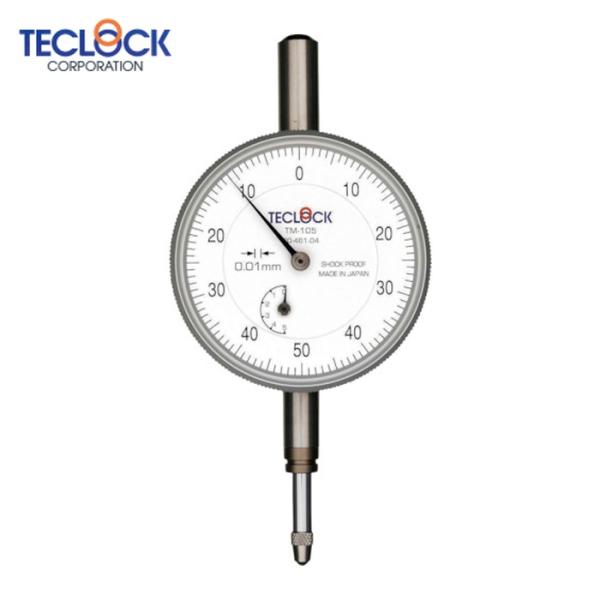 TECLOCK ダイヤルゲージ|特長:読み取りが0。 01mm単位の高精度ダイヤルゲージです。