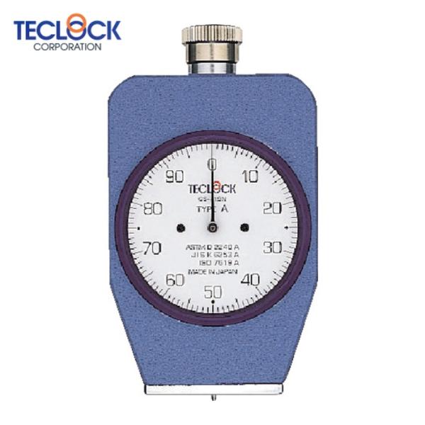 TECLOCK 硬度計|特長:JIS K 6253対応のデュロメータ(硬度計・硬さ計)で、最も多く使用されている一般ゴム用のデュロメータです。 標準タイプです。 準拠規格はJIS K 6253、ISO 7619、ISO 868、ASTM D...