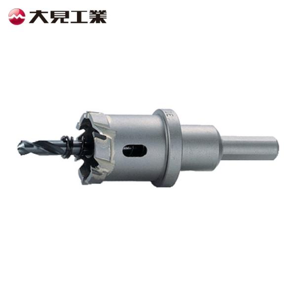 大見 超硬チップ付ホールソー|特長:シャンクとの一体構造でカッター剛性を高め、芯振れがなく真円度の高い穴あけができます。