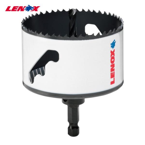 LENOX ハイスホールソー|特長:刃の側面のスリットを大きく取ることで、切削時の熱を発散しやすく、切削時にも熱を持ちにくい設計です。 階段状のスリットで、切り屑の排出を楽に行うことが出来ます。 刃厚と刃先形状を最適化し、より早く切削でき、...