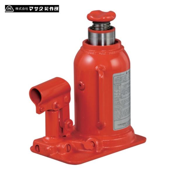 MASADA 油圧ジャッキ|特長:狭い場所でのジャッキアップが可能です。 横方向の使用も可能です。 (ただし横方向での揚程は約50%となります)。