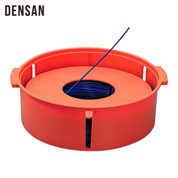 DENSAN ケーブルリール|特長:細い電線の保管と引出しに、もつれず早く能率が倍増します。 積み重ね、同時引出し可能です。