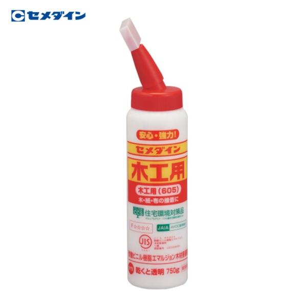 ・使いやすく、安全性の高い水系タイプです。・固まると透明になります。・刃物を傷めず切削加工できます。・内装木工事全般、家具・建具の製作に。・木・合板・紙・布・フェルト等の接着に。・パーティクルボード・ハードボード等の接着に。・色:白色・容量...