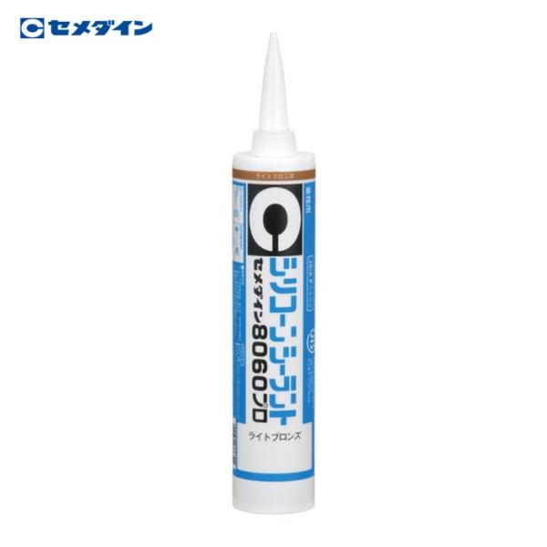 セメダイン 建築用シーリング剤|特長:シリコーンシーラントの標準品です。 抜群の耐熱、耐寒、耐候性があり耐疲労性良好です。 硬化後は高モジュラスタイプでゴム状高弾性です。