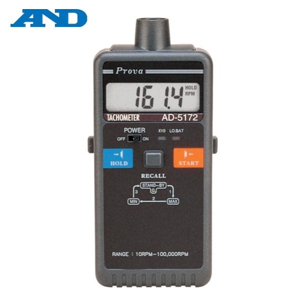 A&amp;D 回転計|特長:非接触式光センサー、MAX、MIN値メモリ機能、データホールド機能、ローバッテリー表示機能、オートレンジ機能付です。