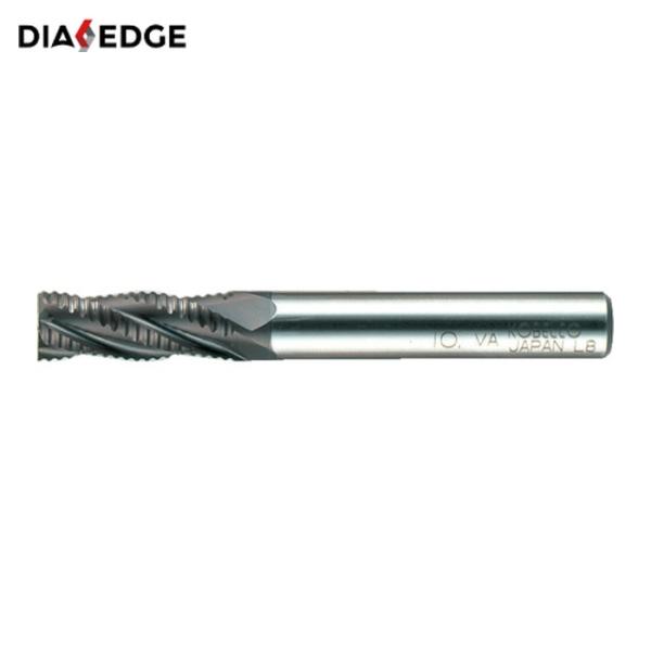 三菱K ハイスラフィングエンドミル|特長:高級粉末ハイスの母材に、バイオレットコーティングを施したロング刃です。 ステンレスや合金鋼などの難削材加工でもチッピングが発生しにくく長寿命です。