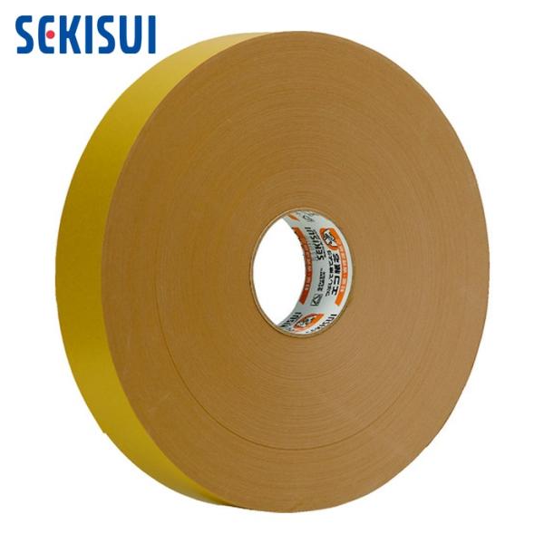 積水 自動封緘機用テープ|特長:ダンボール梱包に最も多く使われる汎用性に優れたテープです。 特殊な樹脂加工により防湿性に優れ、高・低温性にも優れています。