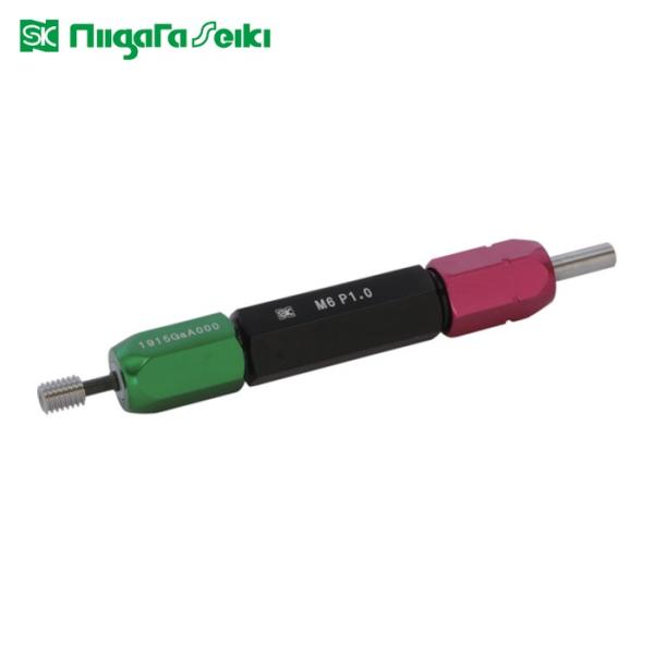 SK プラグゲージ|特長:片側ねじゲージ、片側ピンゲージの下穴確認用ゲージです。 ねじの下穴径がプラスしていないことを確認するゲージです。