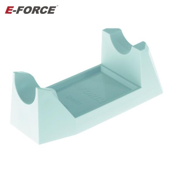 E‐FORCE マイクログラインダー|特長:ハンドピース未使用時に置台(ホルダー)として使用できます。 ハンドピースホルダー裏面は、専用スパナ・コレットチャックが収納できる構造になっています。 材質はゴム弾性をもつ樹脂(エラストマー)を使用...