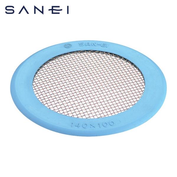 SANEI ゴミこし|特長:髪の毛やゴミによる排水パイプのつまりを防ぎます。 ゴミが散らばらず、1ヵ所に集まるため掃除が簡単です。 銅の殺菌効果でぬめりが付きにくく、お手入れが簡単です。