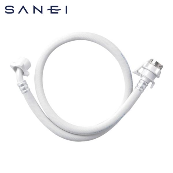 SANEI 洗濯ホース|特長:給水ホースをワンタッチで着脱できます。 各メーカーの自動洗濯機に合います。