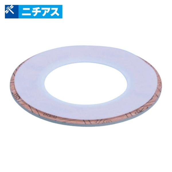 ニチアス ガスケット|特長:圧縮復元性の高いジョイントシートを中芯材に、馴染み性の高いPTFEを被覆したPTFE包み形ガスケットです。 クッション性がありシール性・耐薬品性・純粋性が優れています。 電機絶縁性に優れています。