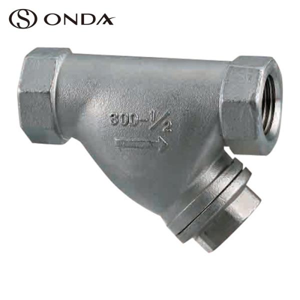 オンダ製作所 ストレーナ|特長:材質はオーステナイト系ステンレスで優れた耐食性です。 ロストワックス鋳造品のため、安定した品質です。