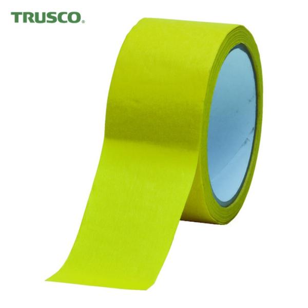 TRUSCO 耐熱用マスキングテープ|特長:水性塗料にも使用できます。 手切れがよく、簡単に切ることができます。 高い耐熱性能があります。