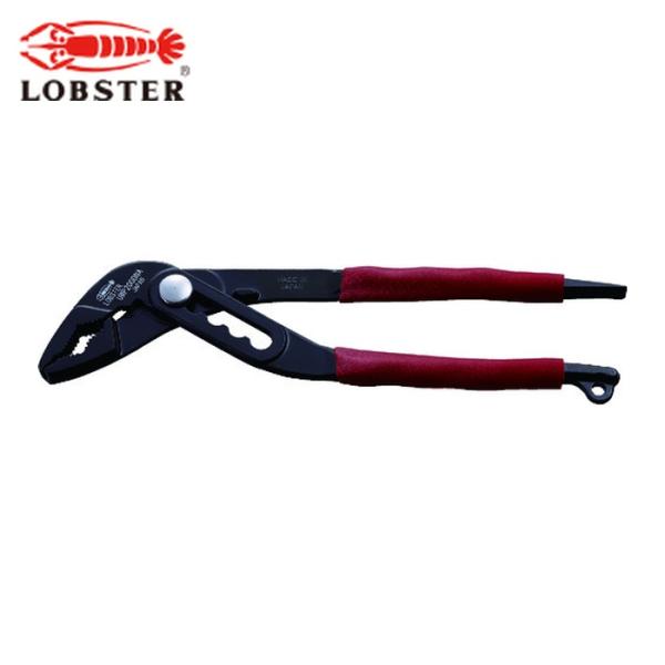 エビ ウォーターポンププライヤー|特長:コンパクトサイズでも口開きワイドなくわえ部でガッチリくわえます。 トリグリップ歯型の採用で先端部で薄板をガッチリつかみます。 小ネジ外し機能を追加し、錆びついたネジや頭の潰れたネジの取り外しもOKです。