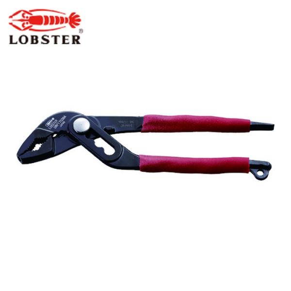 エビ ウォーターポンププライヤー|特長:コンパクトサイズでも口開きワイドなくわえ部でガッチリくわえます。 トリグリップ歯型の採用で先端部で薄板をガッチリつかみます。 小ネジ外し機能を追加し、錆びついたネジや頭の潰れたネジの取り外しもOKです。