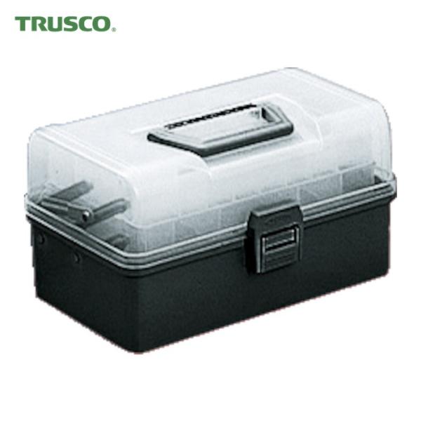 TRUSCO 樹脂製工具箱|特長:上部が半透明なので外から内部を確認できます。 工具部品の収納や小物入れ、救急箱など様々な用途に使えます。
