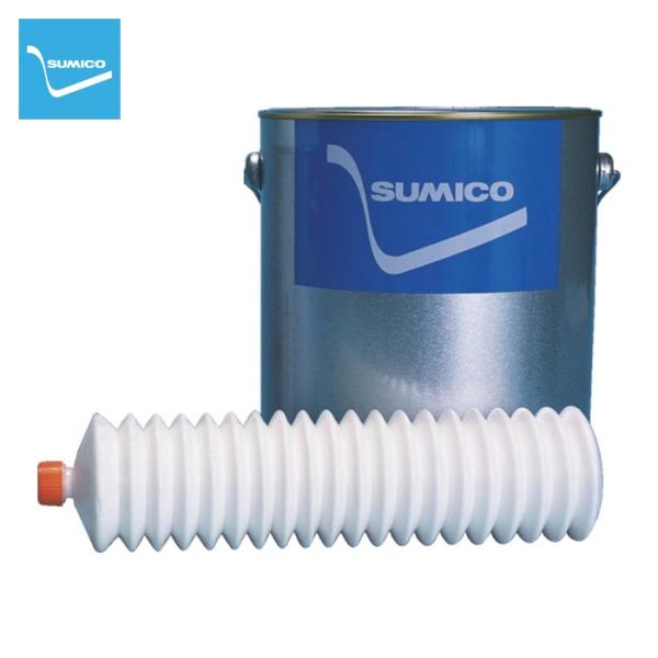 住鉱 食品機械用潤滑剤(グリスタイプ)|特長:流動パラフィンをベースにアルミニウム複合石鹸で増ちょうしています。 耐熱・耐水性に優れています。