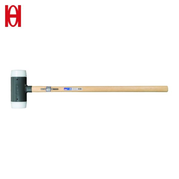 OH ショックレスハンマー|特長:ヘッド内部に小鋼球が入っているので反動を吸収し、楽に作業できます。 ショックレス構造になっているので、作業がしやすく打撃力が強力です。 ヘッドは取り替えが簡単です。