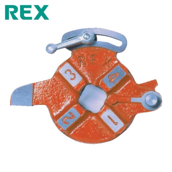 REX ダイヘッド|特長:ねじ切り機用の刃を組み込むことにより、規定の管用テーパーおねじを加工する装置です。