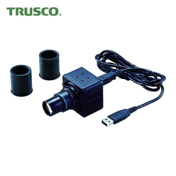 TRUSCO 実体顕微鏡|特長:微生物や物質などを拡大してモニターに映すことのできる実体顕微鏡になります。 高画素数の画像で観察物を映すことが可能です。 付属ソフトを使用し「静止画像」「ビデオ取得・加工」「測定」をすることができます。