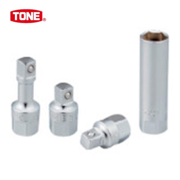 TONE ソケット(自動車整備用)|特長:水平対向エンジンのプラグ交換に最適です。 狭い場所では外六角部分に17mmラチェットめがねを使い緩めながら、間が狭くなってくるとコマを外して使います(締める時は逆の手順)。