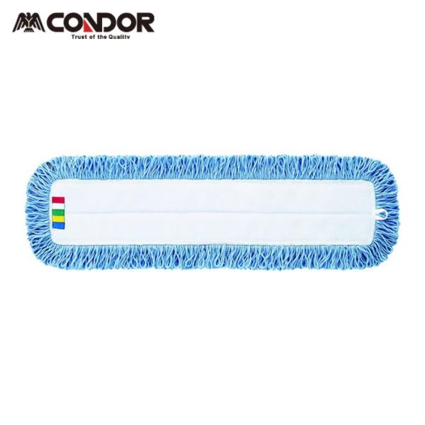 コンドル モップ用スペア|特長:広範囲の湿り拭きに適した高機能ラーグです。 5色のタグ付きで、不要タグを切り取ればゾーニングにも対応可能です。
