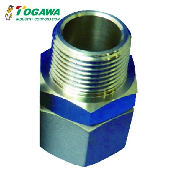 十川 工業用ホース|特長:MEGAサンブレーホースSBタイプ専用継手です。 漏れず、抜けず、外れず安心して使用できます。