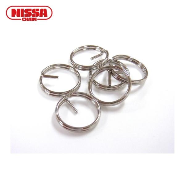 ニッサチェイン チェーン用パーツ|特長:二重リングの先端の一方を90°内側に曲げています。