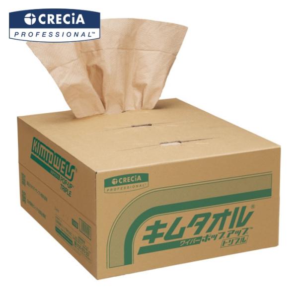 クレシア 紙・不織布ウエス|特長:多量の汚れを確実に拭き取る、吸収力に優れたパルプ100%ワイパーです。 コストパフォーマンスに優れた経済的な紙ワイパーです。 4枚重ねで優れた強度です。