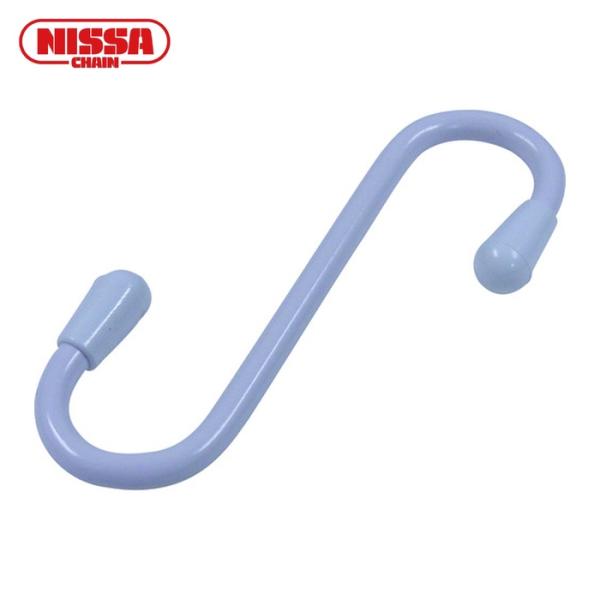 ニッサチェイン チェーン用パーツ|特長:ファミリーフックの表面に抗菌・防カビ加工を施しました。 被覆線ですのでサビ難く、相手側にキズをつけません。