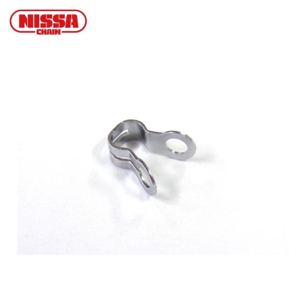 ニッサチェイン チェーン用パーツ|特長:ボールチェインの連結金具です。 ボールチェーンに取付けた後、ビス止めが行えます。