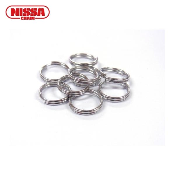 ニッサチェイン チェーン用パーツ|特長:Wリングに強度と美しさを加えたリングです。 水回りに最適なステンレス製です。