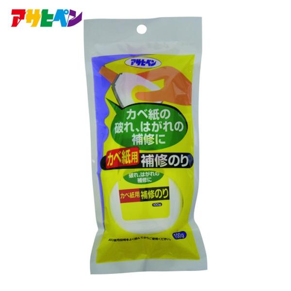 アサヒペン 建築・内装用補修剤|特長:カベ紙が破れたりはがれいる部分の補修に適しています。