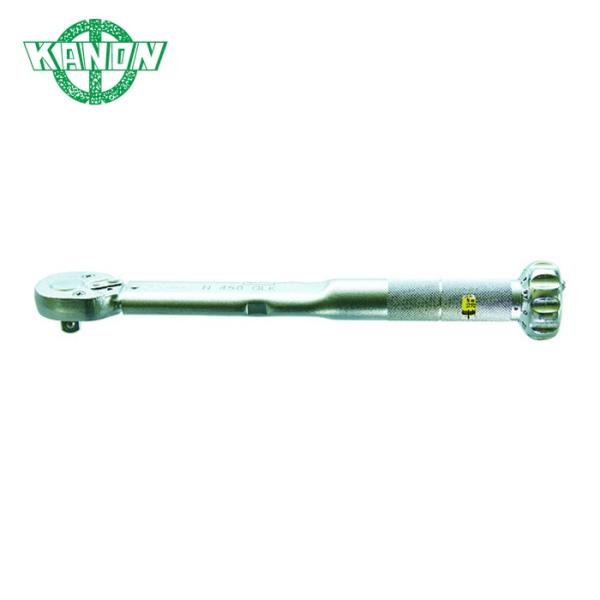 カノン トルクレンチ(プレセット形)|特長:必要なトルクの設定が手元で簡単に行えます。 ソケットを交換することにより数種類のボルト・ナットの締め付けが行えます。