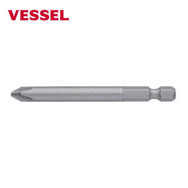 VESSEL 片頭ドライバービット|特長:大量ロット生産で品質の安定と低コストを実現しています。 オリジナル特殊合金鋼を使用しています。 品質管理により、折れに強いビットとしてシビアで過酷な状況での作業が要求される産業界で長い実績があります。