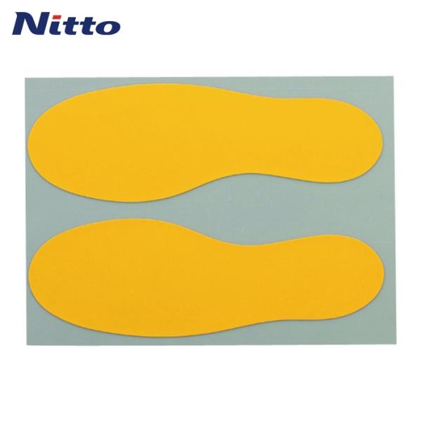 ニトムズ ラインテープ|特長:丈夫なフィルムと強力な粘着剤で破れや剥がれが少なく、取り換えの際には剥がしやすいテープです。 フォークリフトやパレットの擦れによる破れやはがれをコーナー表示で解決します。