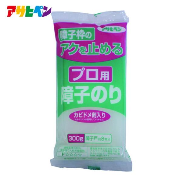 アサヒペン 建築・内装用補修剤|特長:障子紙が貼りやすく、はがす時もきれいにはがせる専用のりです。 アク止め剤入りですので、枠や桟からしみ出るアクを止める効果があります。 カビドメ剤入りですので、カビの発生を防ぎます。
