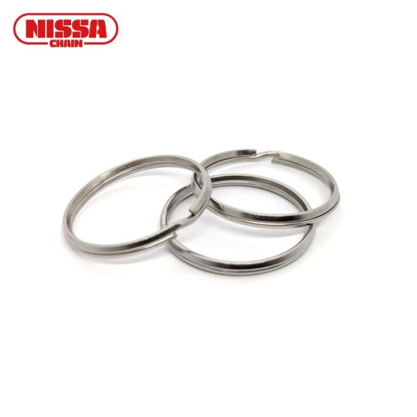 ニッサチェイン チェーン用パーツ|特長:Wリングに強度と美しさを加えたリングです。 水回りに最適なステンレス製です。