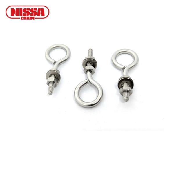 ニッサチェイン チェーン用パーツ|特長:ナットでしっかりと止める事ができ、ゆるみ止めにもなります。 水回りに最適なステンレス製です。