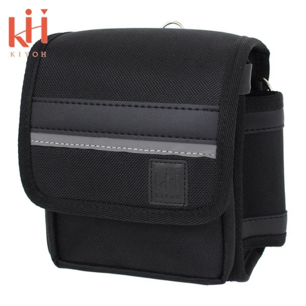 KH 腰袋|特長:摩耗や釘の突き抜けに強い高密度1680デニール100%ナイロンを使用しています。 反射テープ付きで視認性バツグンです。 ポケットの縁に反しが無く指を痛めない仕様です。