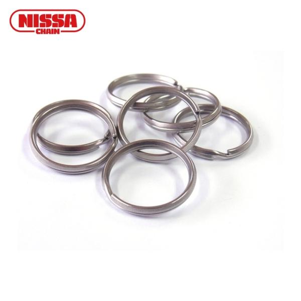 ニッサチェイン チェーン用パーツ|特長:Wリングに強度と美しさを加えたリングです。 水回りに最適なステンレス製です。