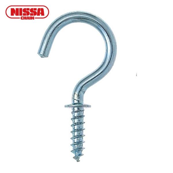 ニッサチェイン チェーン用パーツ|特長:木下地の壁面などにねじ込み、吊り、固定金具として使用できます。