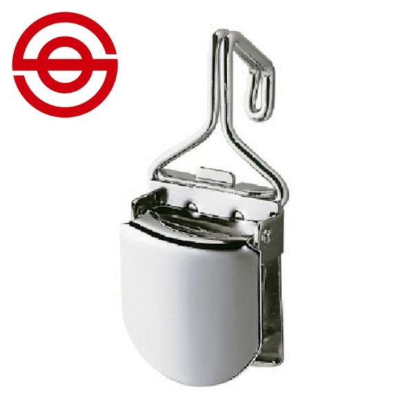 岡田 カーテンレール用オプション|特長:ワニ口でしっかり挾むことができ、取付け・取外しもワンタッチで簡単に行えます。