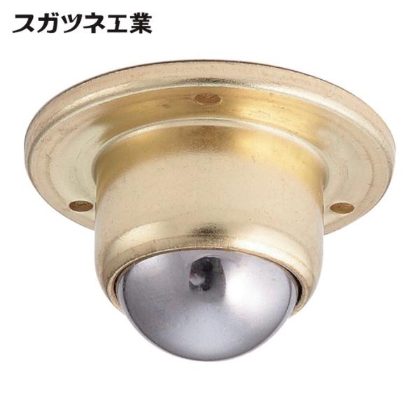 SUGATSUNE 下向用ボールキャスター|特長:面付のボールキャスターです。 ボール部は、鋼製(SWCH)で素地磨き仕上げです。