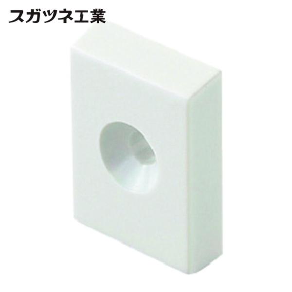 SUGATSUNE 棚受金具|特長:ステンレス鋼製棚柱SPE型、アルミ製棚柱AP・DM型専用のエンドキャップです。 棚柱の端面に取り付け、棚柱をカットしたままでも端面の保護ができます。 スクエアでシャープなテザインです。