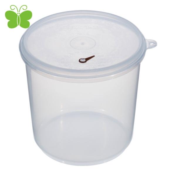 蝶プラ 食品用容器|特長:留具やパッキンを使わない簡易密閉容器です。 フタには便利な日付メモリー付です。 半透明なので中身が何か分かります。