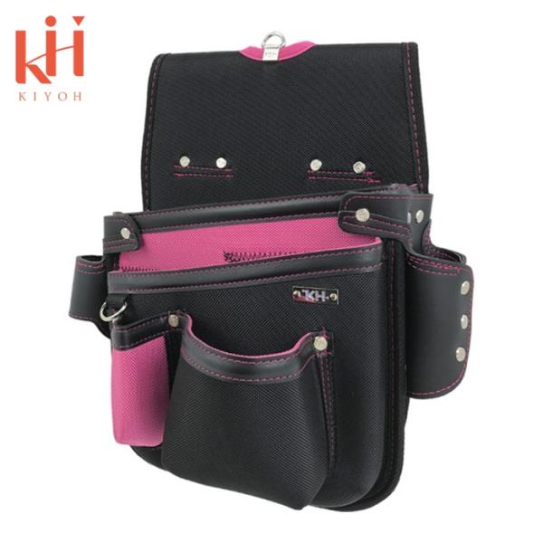 KH 腰袋|特長:季節をモチーフにしたカラーバリエーションがポップなシリーズです。 斜めカット採用の中身が取り出しやすく、落ちにくい腰袋です。 迷彩柄がポイントになったクールなデザインです。